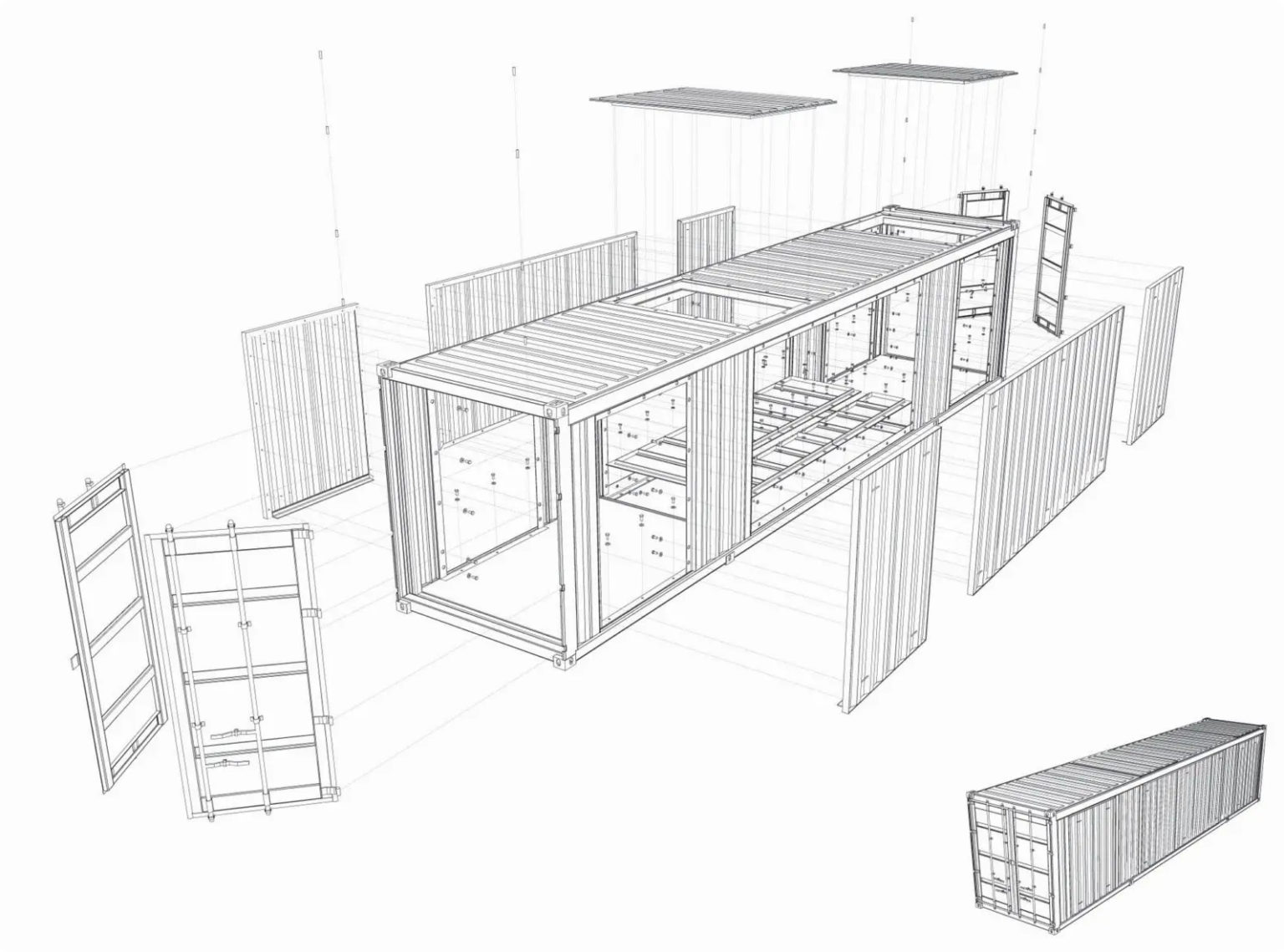 Conception projet container maritime - La Boutique du container